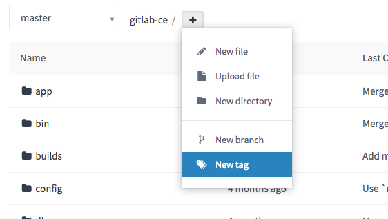 Web editor · Repository · Project · User · Help · GitLab